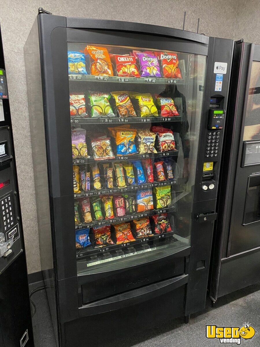 Crane National 167 Merchant 5 Wide Glass Front Snack Vending Machine ...