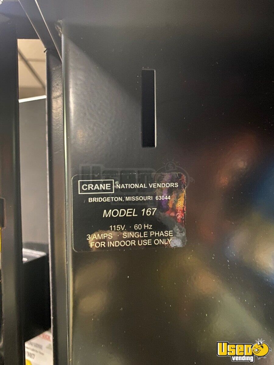 Crane National 167 Merchant 5 Wide Glass Front Snack Vending Machine ...