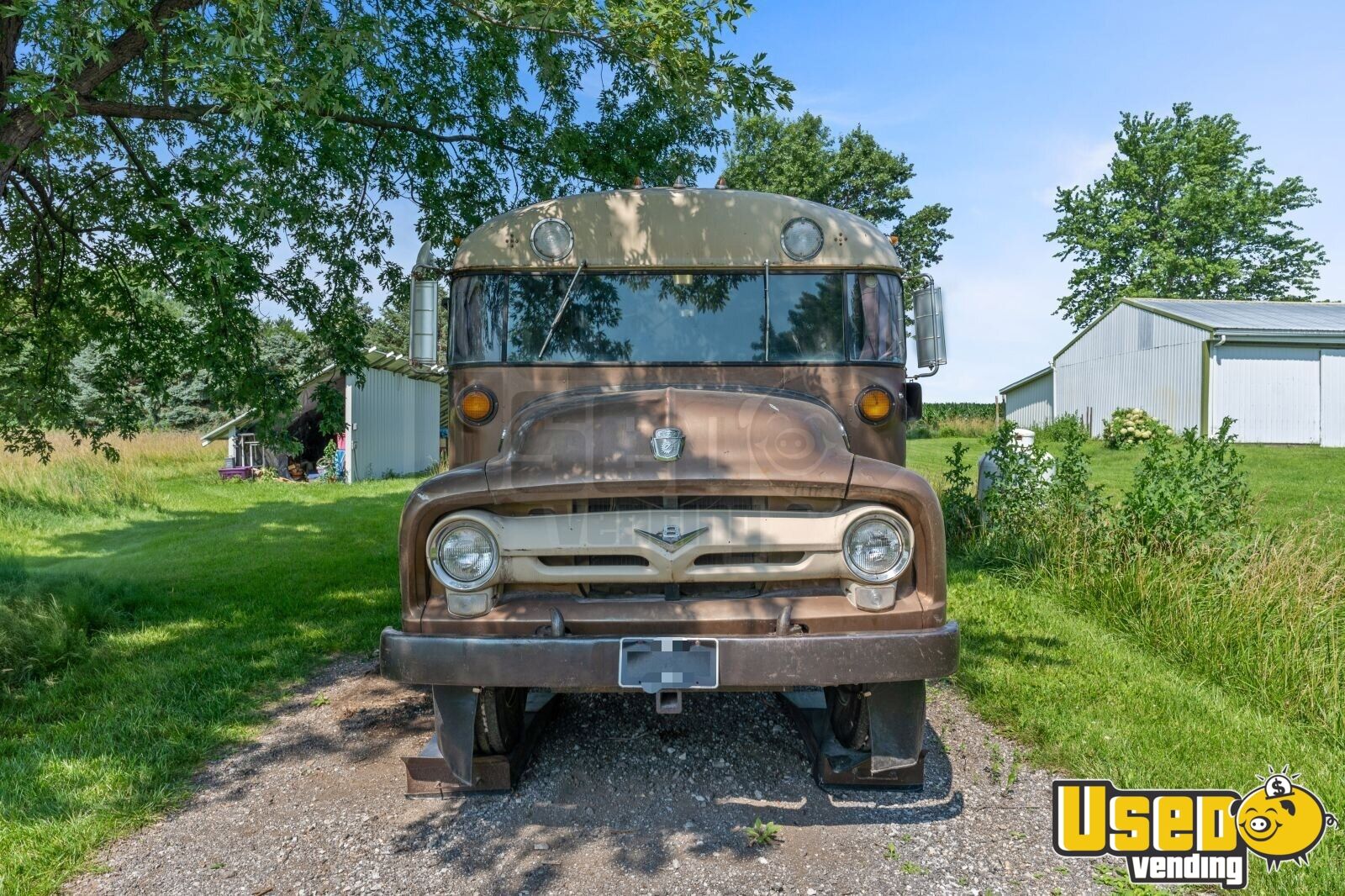 Fully Converted - Vintage 1956 Ford B600 Skoolie Bus | RV Licensed Unit ...