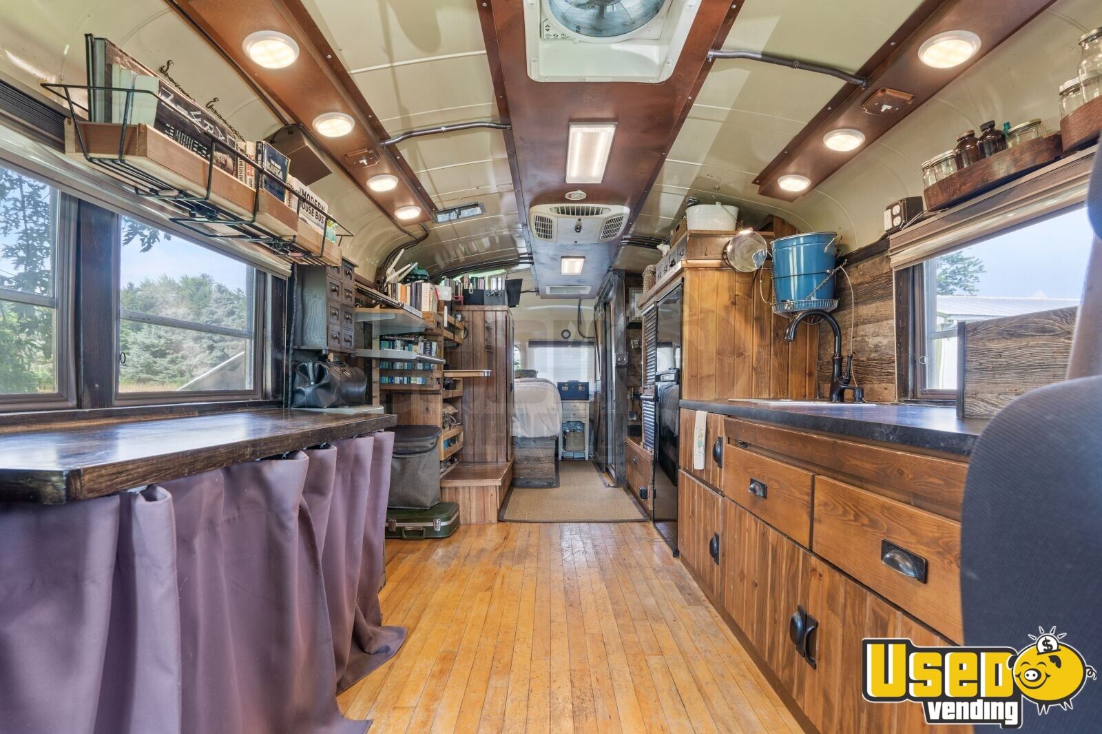 Fully Converted - Vintage 1956 Ford B600 Skoolie Bus | RV Licensed Unit ...