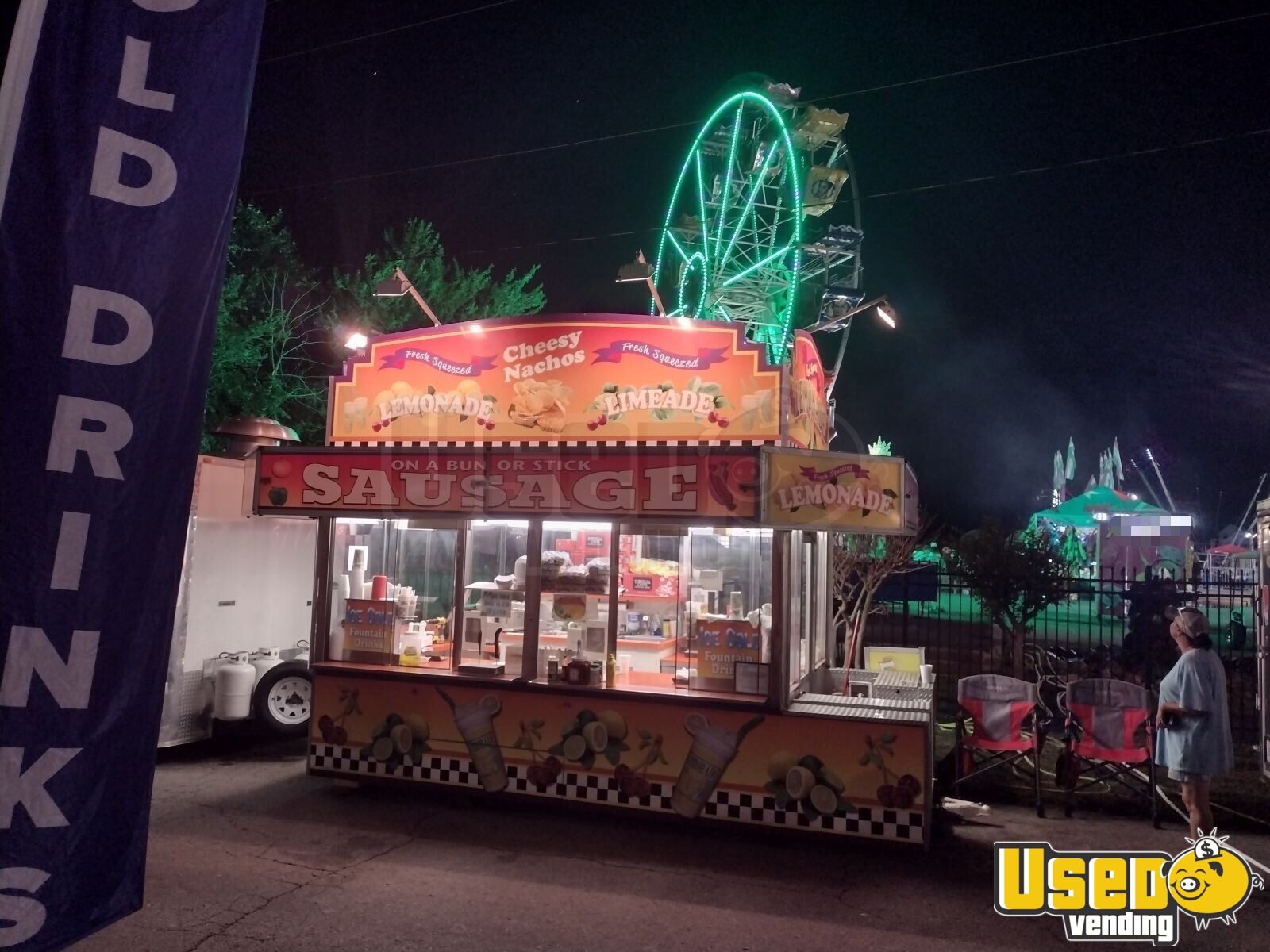 8' x 12' Carnival-Style Funnel Cake Stand |Lemonade Concession Trailer ...