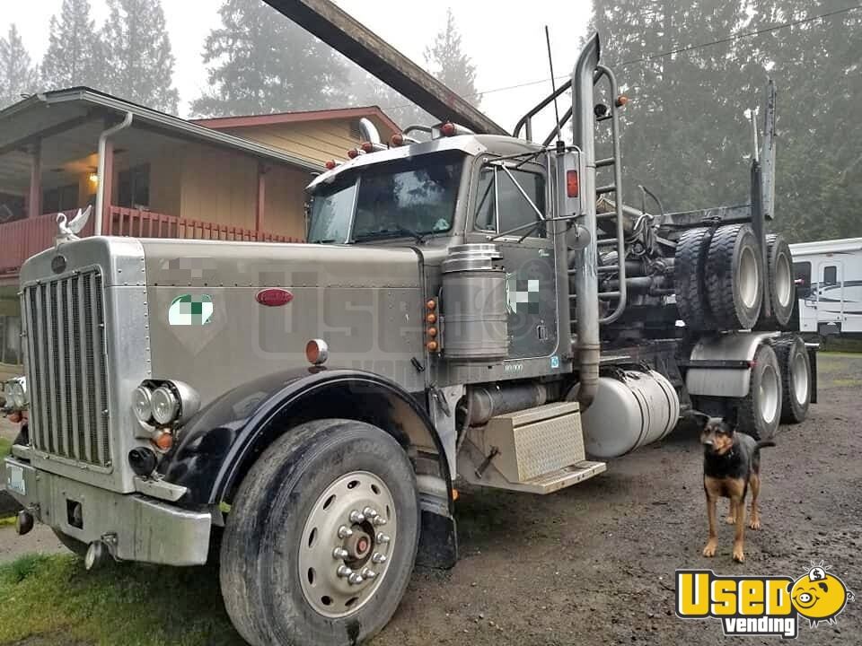 1991 Peterbilt 379 Log Truck Cat 3406B 15-Speed Dual Exhaust for Sale ...