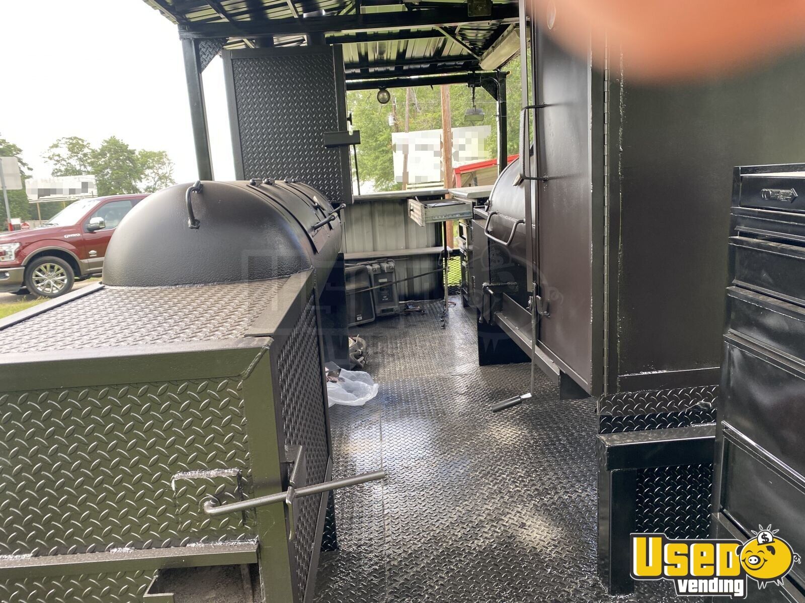 Beautifully Built - 17' Open BBQ Smoker Trailer | Mobile BBQ Unit for ...