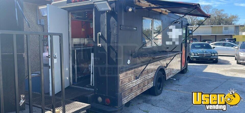 Used GMC P90 Step Van Barbecue Food Truck with Pull-Up Smoker Trailer ...