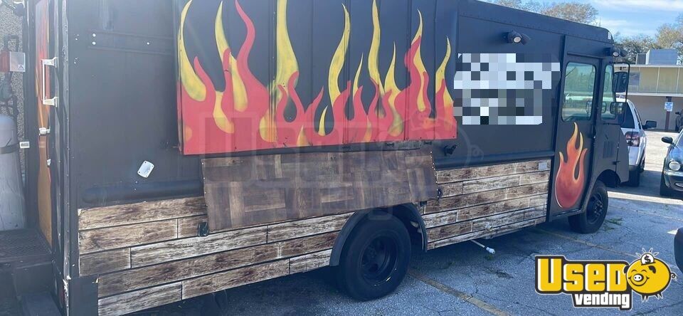 Used GMC P90 Step Van Barbecue Food Truck with Pull-Up Smoker Trailer ...