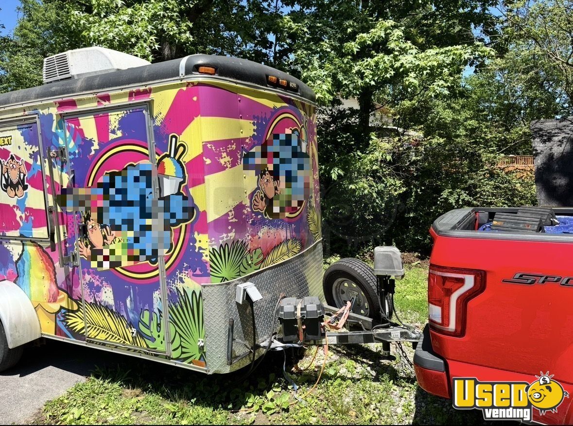2007 6' x 12' Snowball/Ice Cream Concession Trailer Mobile Vending Unit ...