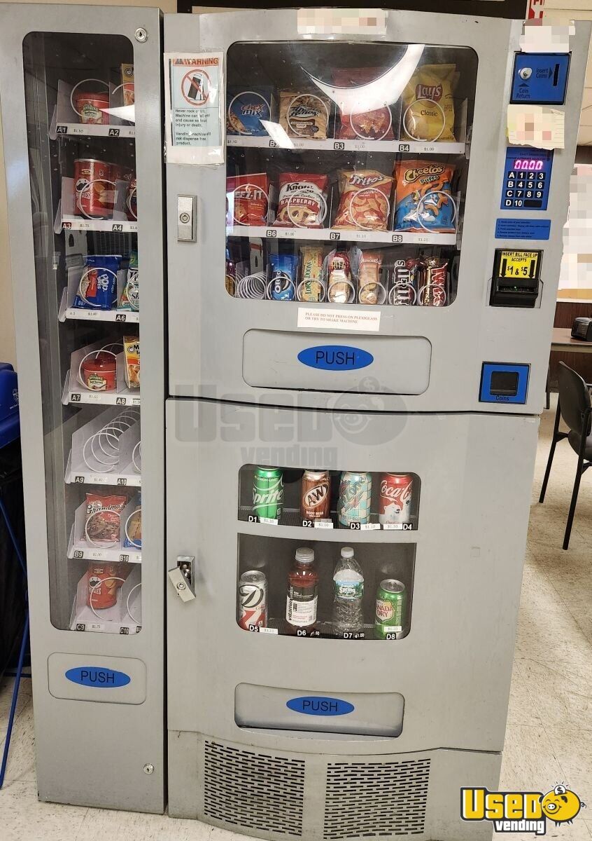 6 Antares Office Deli Snack and Drink Combo Vending Machines with ...