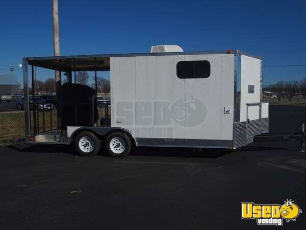 18' x 8' Freedom Porch BBQ Concession Trailer for Sale | Buy BBQ Trailer