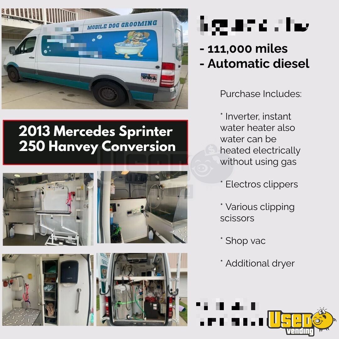 2013 Mercedes Benz Sprinter 250 Mobile Dog Grooming Truck Conversion ...