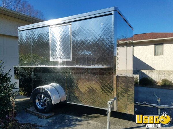 All Stainless Steel 2016 - 6' x 10' Mini Donut Concession Trailer with ...
