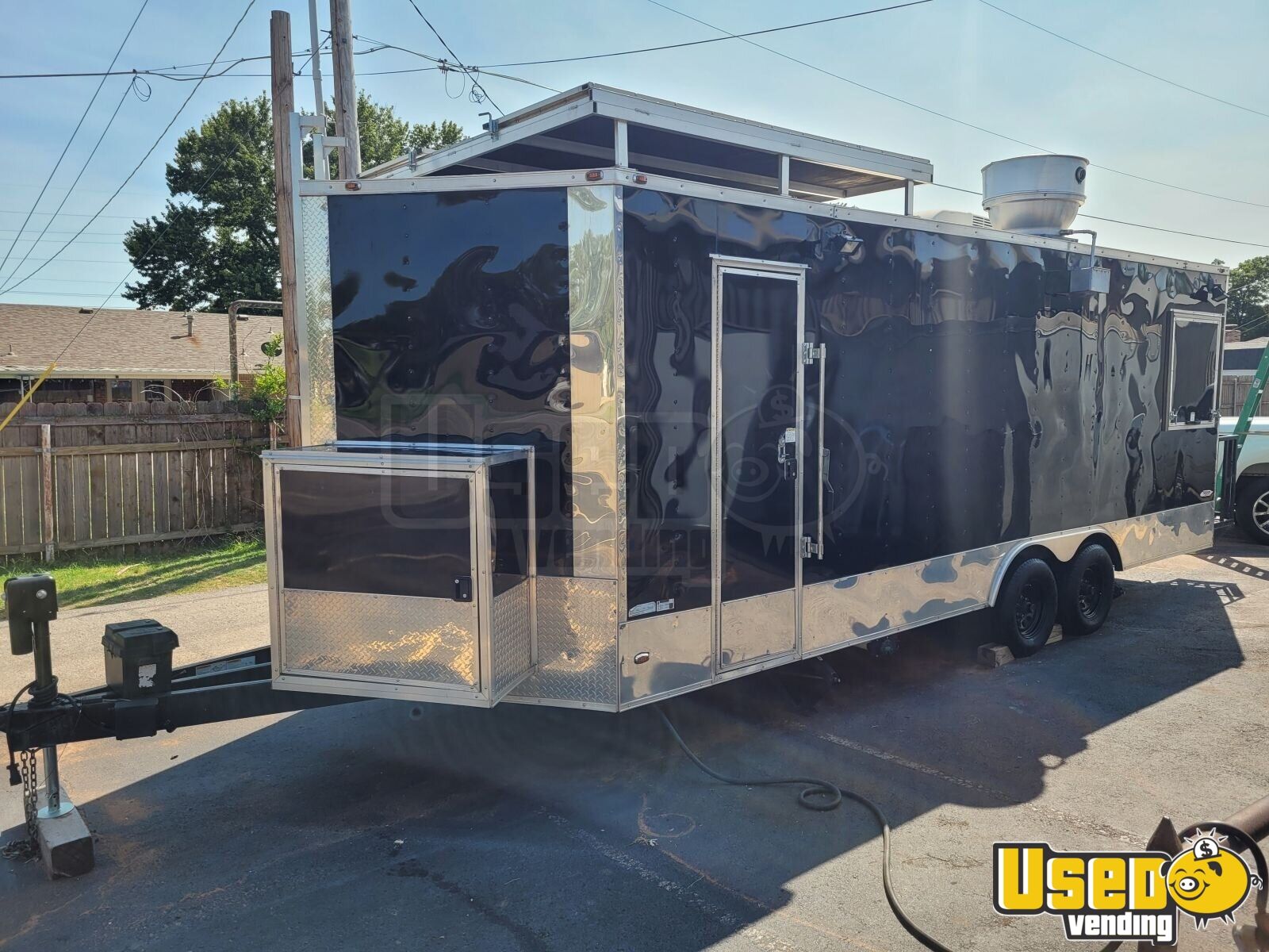 2017 Kitchen Food Concession Trailer V-Nose Extended Tongue with ...