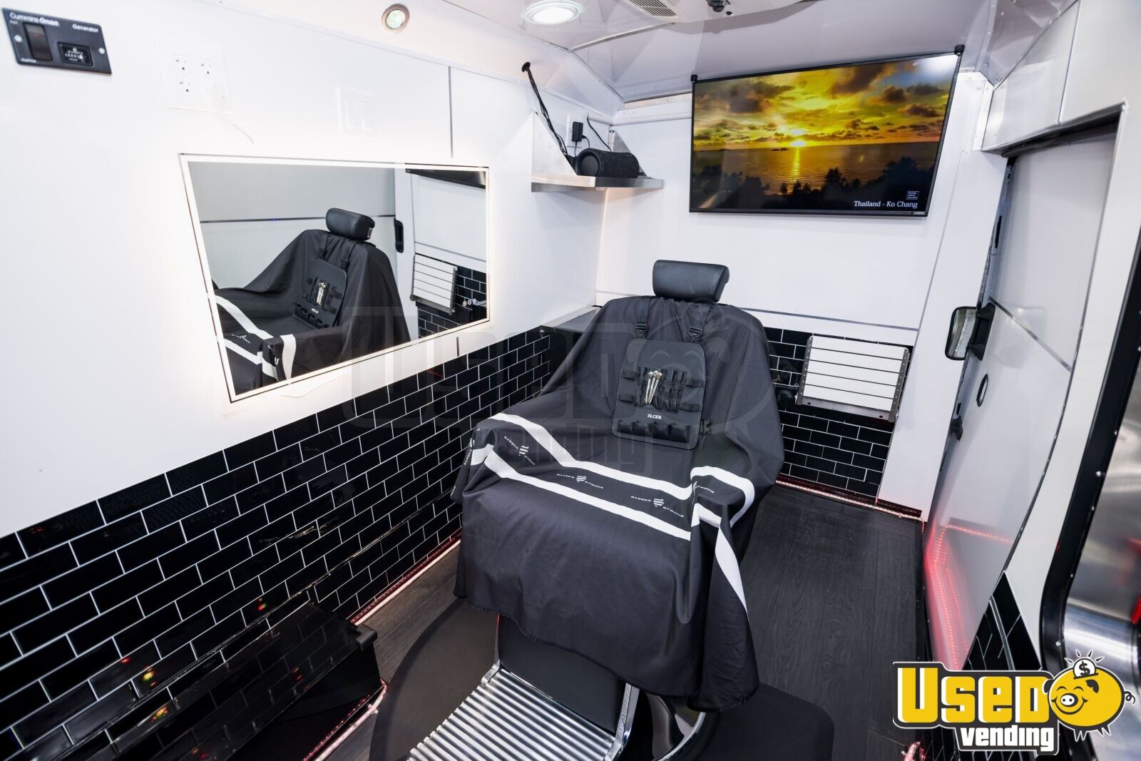 2017 Ford Transit 350 High Roof Mobile Barbershop Van | Hair Salon ...
