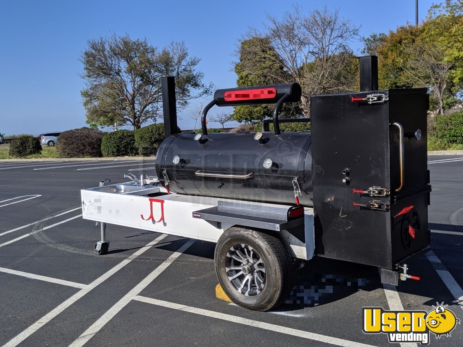 2019 6' x 14' Open Barbecue Tailgating Smoker Trailer | Mobile BBQ Unit ...