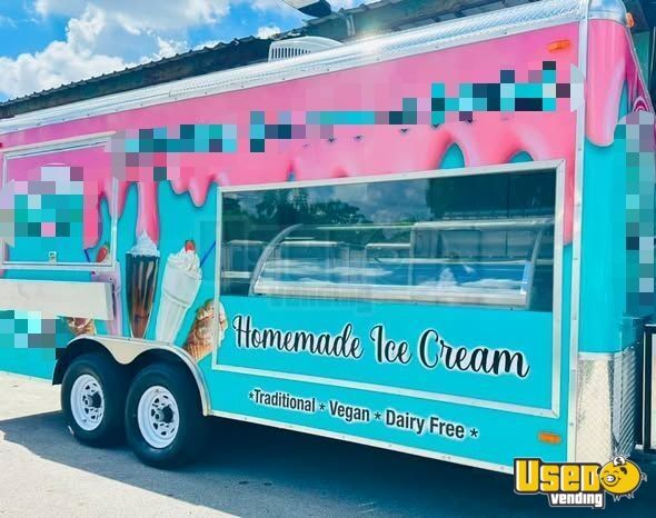 2023 8' x 18' Ice Cream Concession Trailer | Mobile Vending Unit for ...
