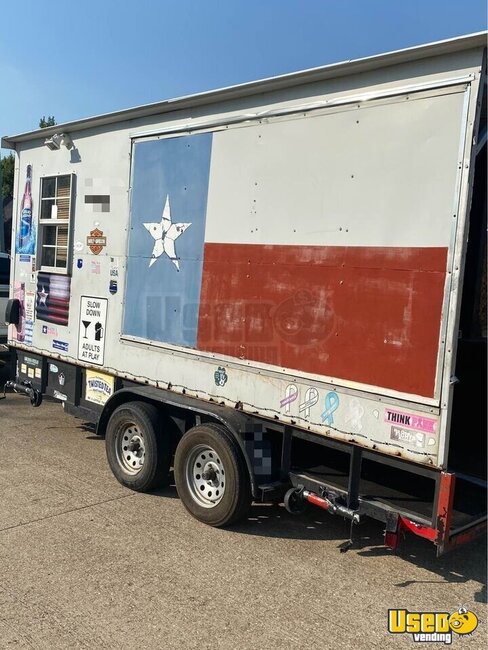 Cool Rustic Style Barbecue Smoker Pit Concession Trailer with Porch ...
