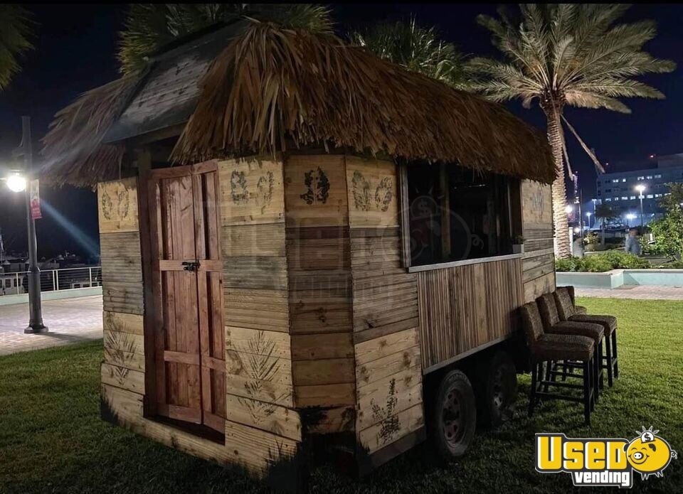 Eye Catching 13.2' - Mobile Tiki Bar| Mobile Beverage Trailer for Sale ...