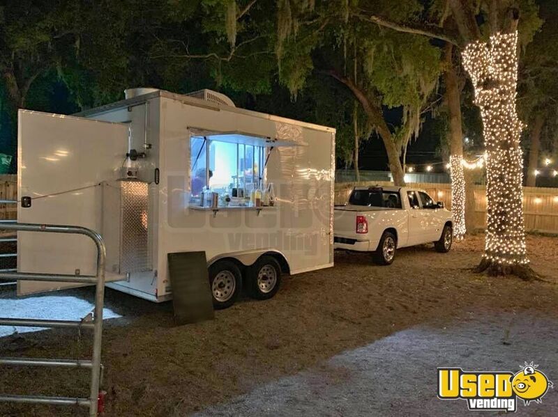 8.5' x 12' Kitchen Food Concession Trailer with Fire Suppression System ...