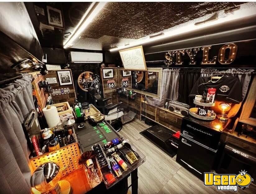LOW MILEAGE Mobile Barber Shop and Spa Truck | Barber Shop on Wheels ...