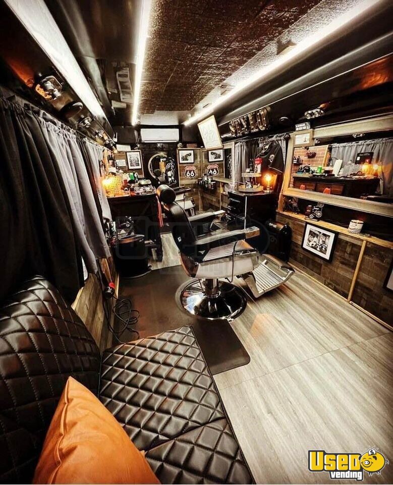 LOW MILEAGE Mobile Barber Shop and Spa Truck | Barber Shop on Wheels ...