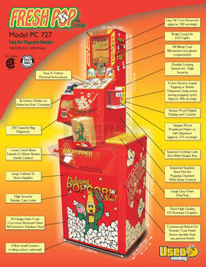 Electrical Snack & Soda Vending Machines :: FRESH POP MODEL